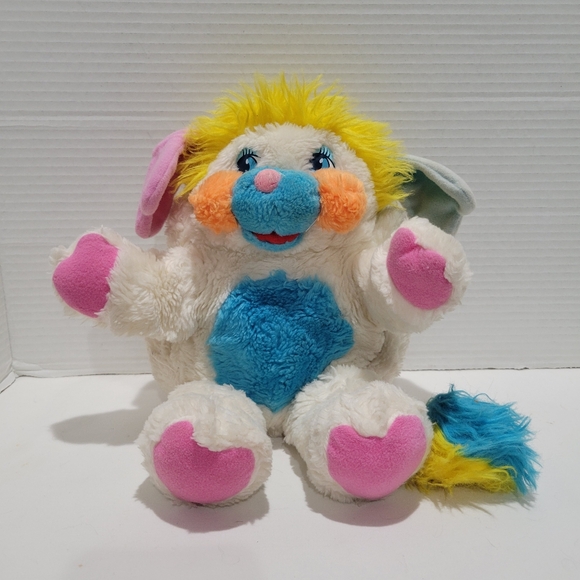 matell | Toys | Vintage Popple Puffball White Plush 98s Stuffed Animal Toy Mattel | Poshmark